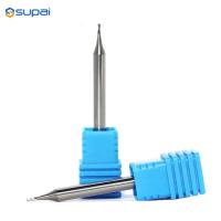China 2 Teeth Micro Grain Milling Cutter 50mm Overall Length for sale