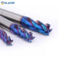China Carbide Square End Mill With 30 Degrees Helix Angle And Carbide Cutting Edge Material for sale