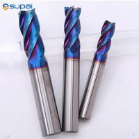 China Carbide Square End Mill With 30 Degrees Helix Angle And Carbide Cutting Edge Material for sale