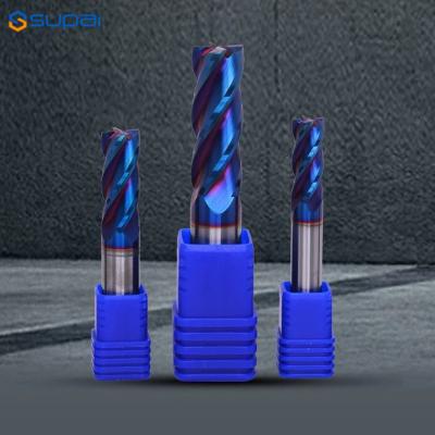 China Carbide Square End Mill With 30 Degrees Helix Angle And Carbide Cutting Edge Material for sale