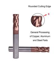 China 45/55/60/65 Degrees Corner Radius End Mill For Non-Ferrous Metal OEM/ODM Customized Logo for sale