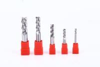 China SUPAL 4 Flute Blue Coating Solid Carbide End Mill Milling Cutter For HRC65 Hardened Steel Machining Corner Radius 0.5mm for sale