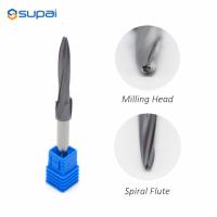 China Tapered End Milling Cutter With Center Cutting And No Coolant Through for sale