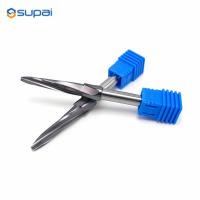 China Tapered End Milling Cutter With Center Cutting And No Coolant Through for sale