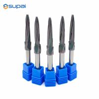 China Tapered End Milling Cutter With Center Cutting And No Coolant Through for sale