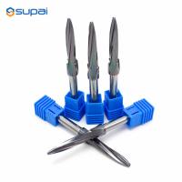 China Tapered End Milling Cutter With Center Cutting And No Coolant Through for sale
