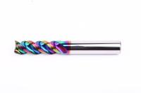 China DLC Coating Tungsten Steel Aluminum End Mill With Center Cutting for sale