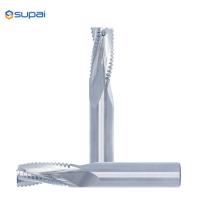 China Precision Cutting 45° Cutting Edge Angle Roughing End Mill 4 Flute 3mm Corner Radius for sale