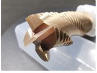China 45° Cutting Edge Angle Roughing End Mill 75mm Overall Length TiAlN Coating Available for sale