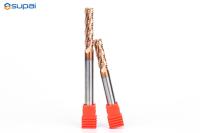 China 45° Cutting Edge Angle Roughing End Mill 75mm Overall Length TiAlN Coating Available for sale