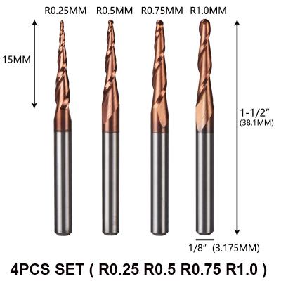 China D1-20mm Carbide End Mill Varies Cutting Edge Material Tungsten Steel Cutter Bit For Wood for sale
