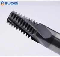 China Tungsten Steel Thread 4 Blade End Mill Double Tooth Full Tooth Milling Cutter Thread Cutter for sale