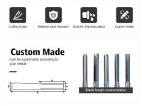 China Tungsten Steel Carbide End Mill With Varies Flute Length And Cutting Edge Material for sale