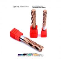 China High Grade HRC65 Carbide Chamber Reamer With 15° Point Angle for sale
