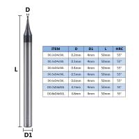 China Square / Ball Nose Micro End Mills 2 Flutes Shank Diameter 4mm for sale