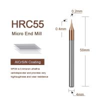 China Carbide Micro End Mills And Short Flute Length Various Materials Machining for sale