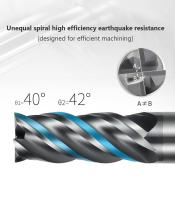 China 4 Flutes Customized Cutter Enhanced Performance With 38° Cutting Edge Angle for sale