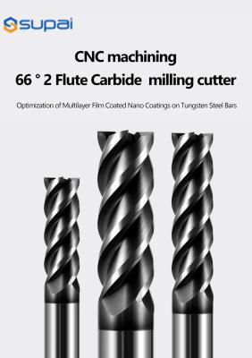 China Carbide Custom End Mills Helix Angle 35 / 38 / 45 / 55 Number Of Flutes 2 / 4 for sale