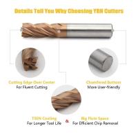 China 35/38/40/45 Helix Angle End Milling Cutter For Cutting Hard Materials for sale