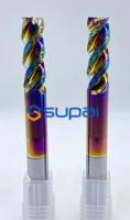 China Supal Tungsten Carbide End Mill For Aluminum With DLC Coating Weldon Shank Cutting Direction for sale