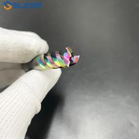 China Tungsten Steel 2-1/2 Inch Carbide End Mill For Aluminum Supal Square End 0.030 Inch Corner Radius for sale