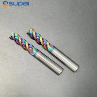 China Tungsten Steel 2-1/2 Inch Carbide End Mill For Aluminum Supal Square End 0.030 Inch Corner Radius for sale