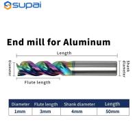 China Aluminum End Mill 1 Flute Square End 1-1/4 Inch Flute Length For Precision Cutting for sale