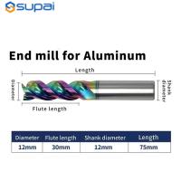 China Aluminum End Mill 1 Flute Square End 1-1/4 Inch Flute Length For Precision Cutting for sale