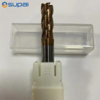 China TiAlN Coated Roughing End Mill 12mm Shank Diameter Square End Mill Cutter With 4 Flutes for sale