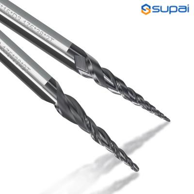 China 1/2 Shank Diameter Single End Tapered End Mill Bit for High Precision Cutting for sale