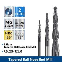 China 1/2 Shank Diameter Single End Tapered End Mill Bit for High Precision Cutting for sale