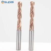 China Coated Tungsten Carbide Drill Bits For CNC Machines Custom Cutting Edge Angles Various Flute Types for sale