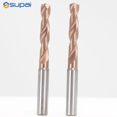China Coated Tungsten Carbide Drill Bits For CNC Machines Custom Cutting Edge Angles Various Flute Types for sale