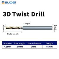 China Coated Tungsten Carbide Drill Bits For CNC Machines Custom Cutting Edge Angles Various Flute Types for sale