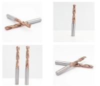 China Coated Tungsten Carbide Drill Bits For CNC Machines Custom Cutting Edge Angles Various Flute Types for sale