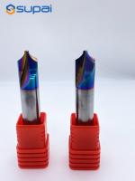 China Custom TiAlN End Mills For NYLON  With 35/38/45/55 Angle Cut for sale