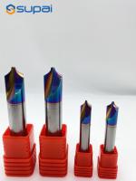 China Custom TiAlN End Mills For NYLON  With 35/38/45/55 Angle Cut for sale