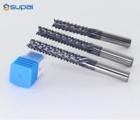 China Carbide Corn End Mill Coated With AlTiN TiAIN Naco Coating For Wood Plastic Carbon Fiber for sale