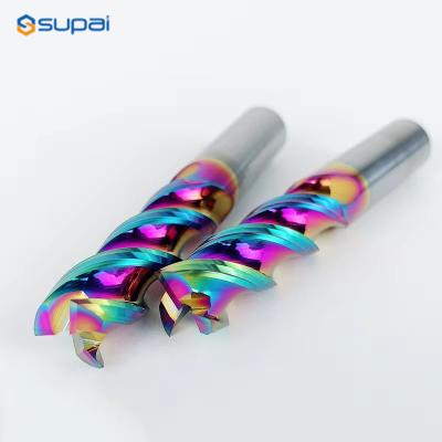 China 3/8 Inch 3 flute End Mill For Aluminum 3 Flutes 2-1/2 Inch Overall Length Sell for sale