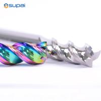 China 3/8 Inch 3 flute End Mill For Aluminum 3 Flutes 2-1/2 Inch Overall Length Sell for sale