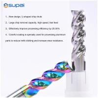 China 3/8 Inch 3 flute End Mill For Aluminum 3 Flutes 2-1/2 Inch Overall Length Sell for sale