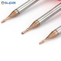 China 2 Flute Number Micro End Mills 2 Number of Teeth Short Flute Length for sale