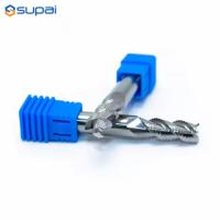 China 2-1/2 Inch Overall Length Aluminum End Mill With 35°-45° Helix Angle And Center Cutting for sale