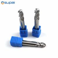 China 30° Helix Angle Carbide Ball Nose End Mill for Right Hand Cutting Direction Choice for sale
