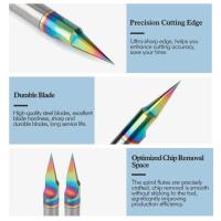 China Carbide Cutting Tools Engraving Milling Tools With Color-Coating V Grooving for sale