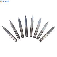 China Solid Carbide V Cutter Engraving Tools Hardness Workpieces Machining  with 2/4 Flutes for sale