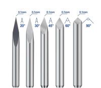 China Solid Carbide V Cutter Engraving Tools Hardness Workpieces Machining  with 2/4 Flutes for sale