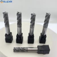 China SUPAL Varies Shank Diameter Carbide End Mill With 35/38/40/45 Helix Angle And Varies Cutting Edge Type for sale