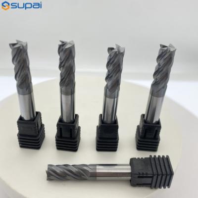 China SUPAL Varies Shank Diameter Carbide End Mill With 35/38/40/45 Helix Angle And Varies Cutting Edge Type for sale