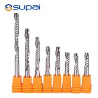 China SUPAL Cemented Carbide 1 Flute CNC End Mill With DLC Coating Wooden Router Bits End Mill Coatings for sale